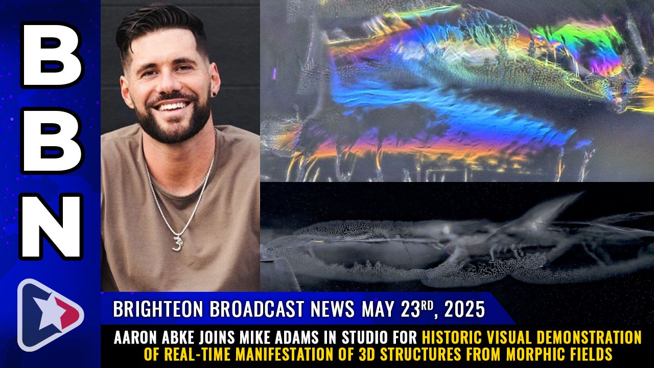 Aaron Abke joins Mike Adams in studio for historic visual demonstration of real-time ...